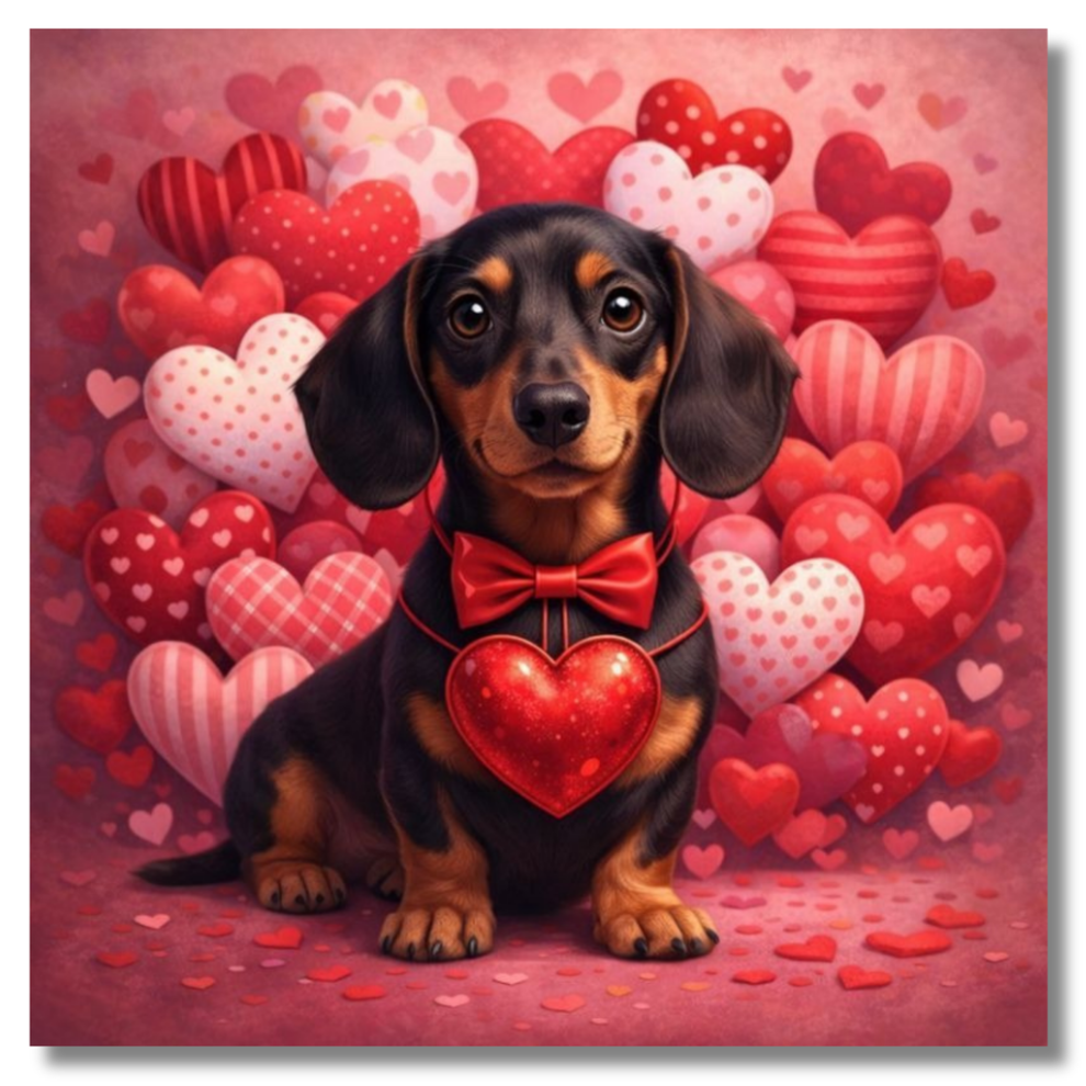 Love Struck Sausage – Wall Art Central