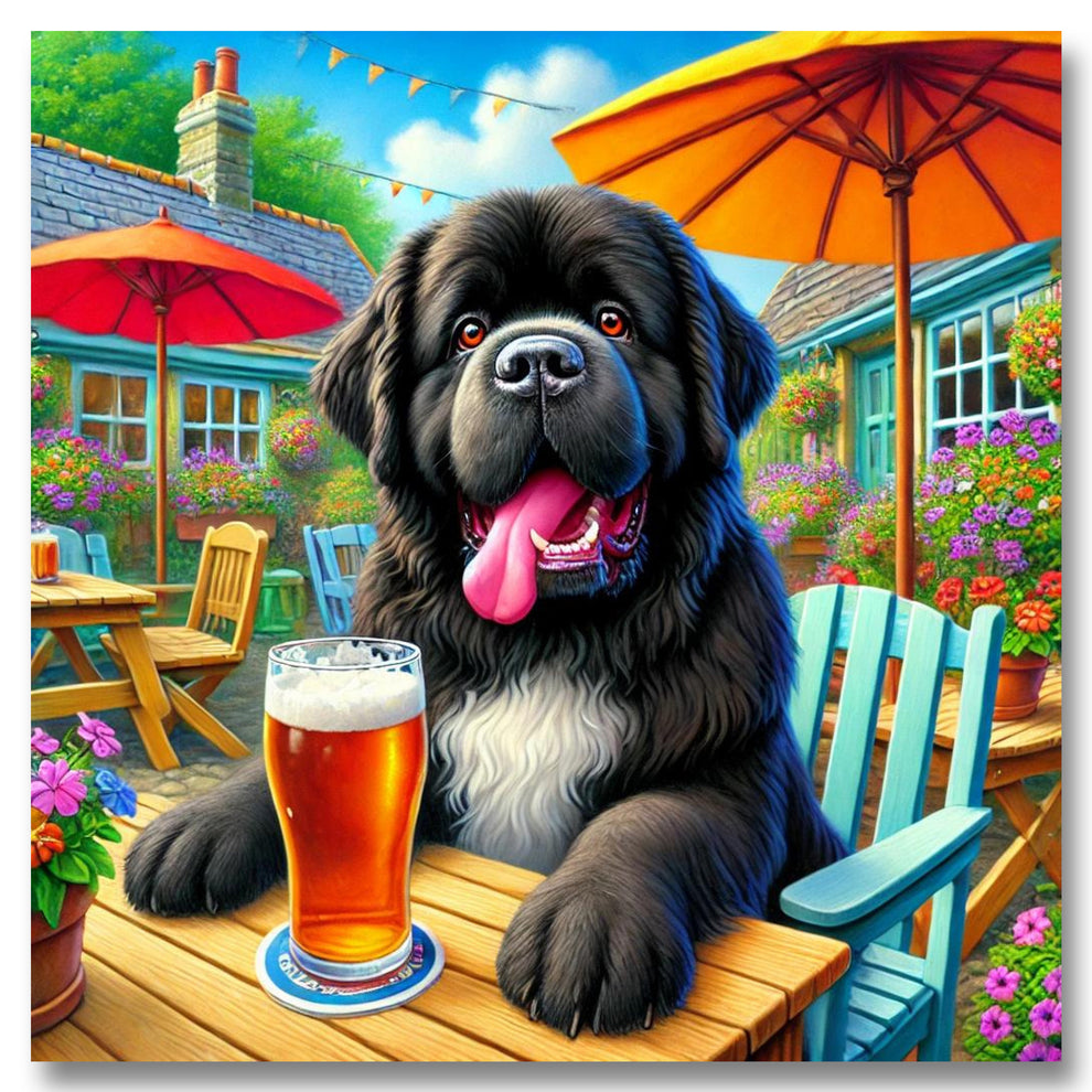 Newfoundland Dog Wall Art - Pint Sized Paws – Wall Art Central