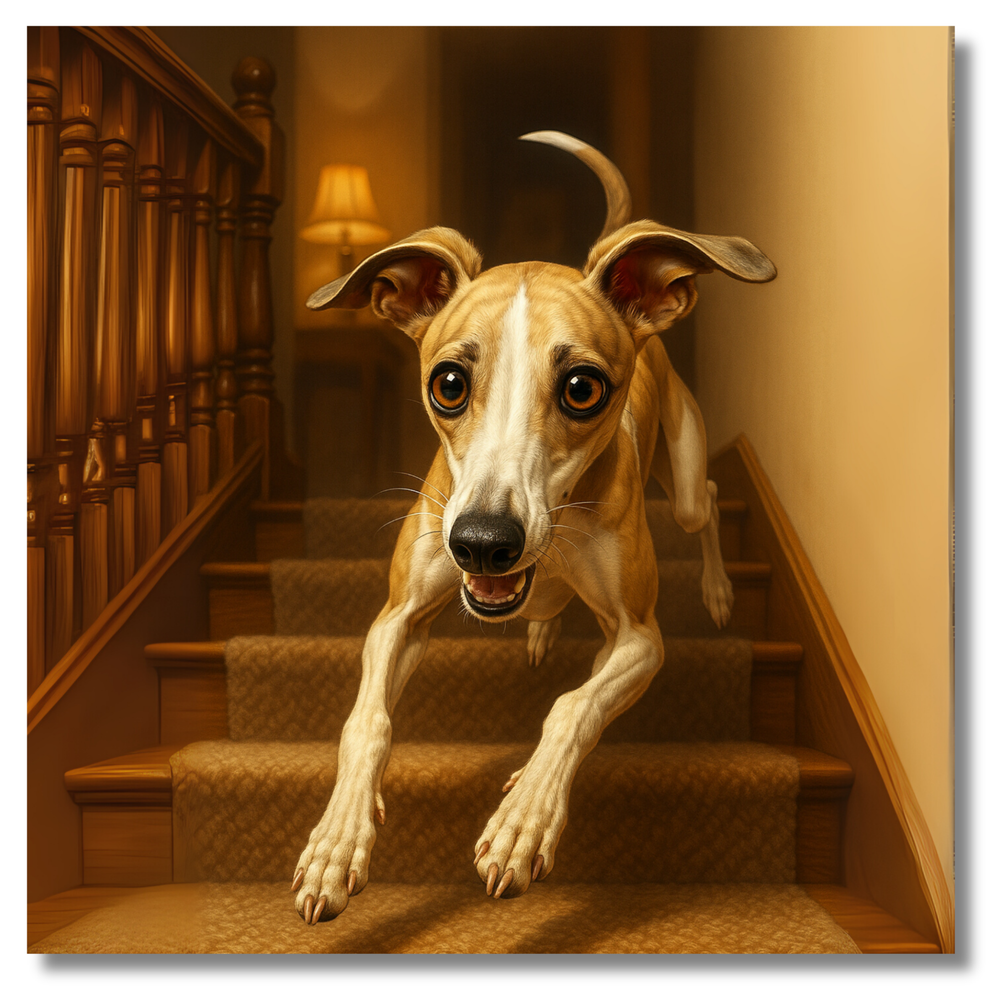 Whippet Dog Wall Art - Whippet Into Shape – Wall Art Central